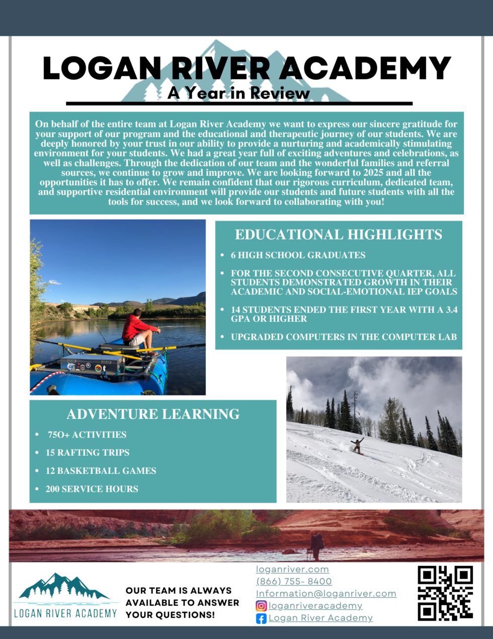 A Year in Review - Logan River Academy